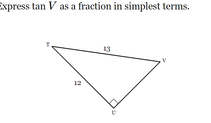 ixpress tan V as a fraction in simplest | StudyX