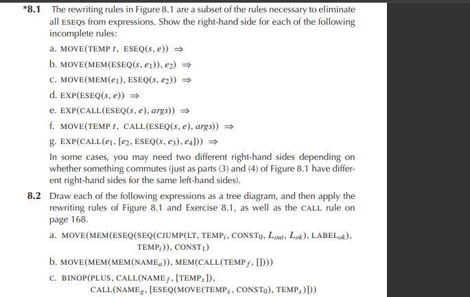 81 The rewriting rules in Figure 81 are a | StudyX