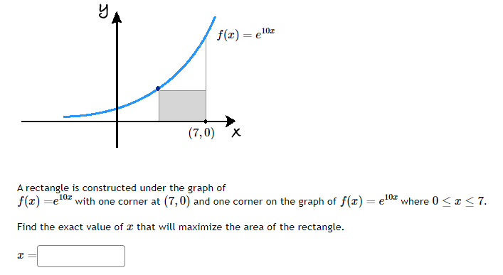 A rectangle is constructed under the graph | StudyX