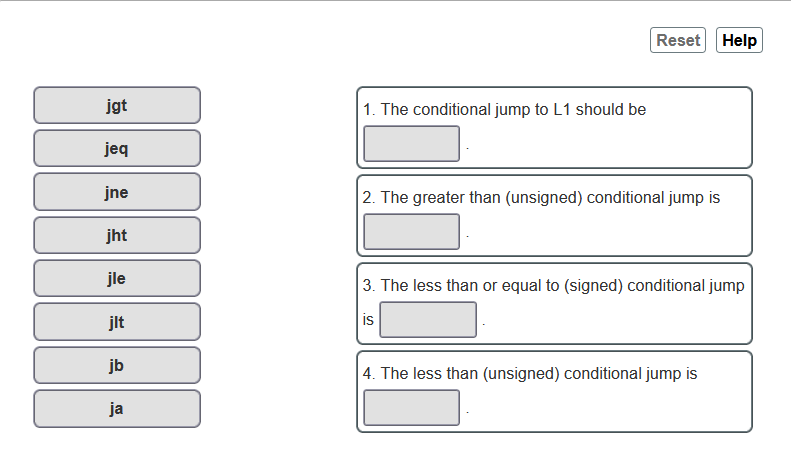 Conditional jumps alter the sequence of | StudyX