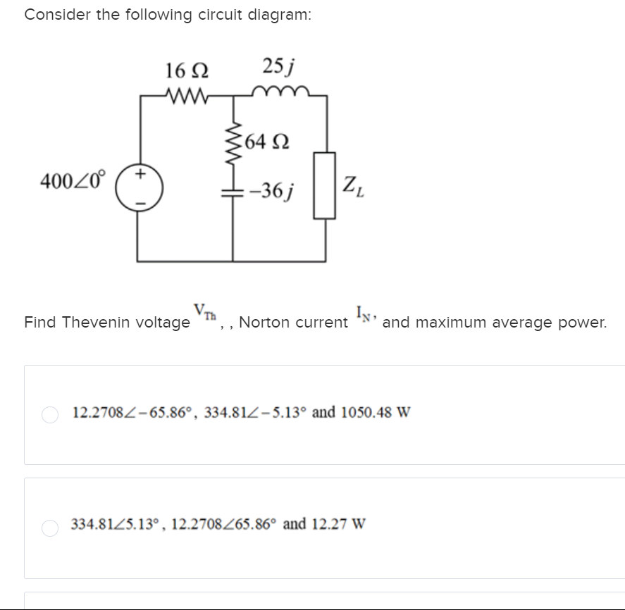 Consider the following circuit diagram Find | StudyX