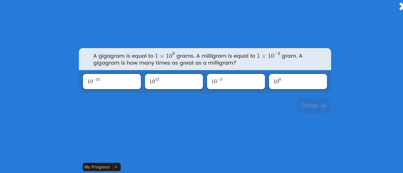 A gigagram is equal to 1 109 grams A | StudyX
