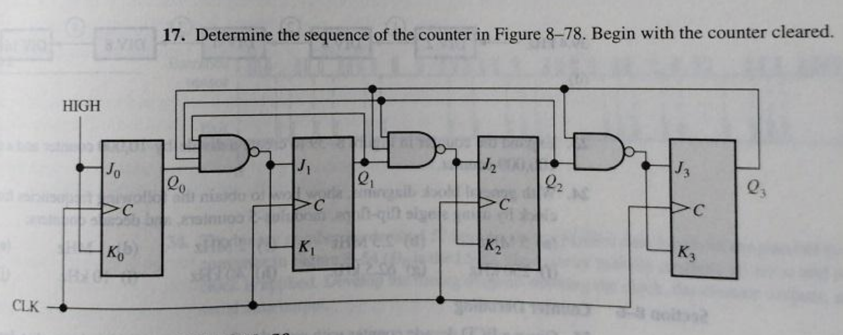 17 Determine the sequence of the counter in | StudyX