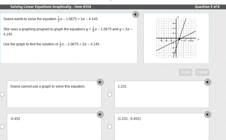 Solving Linear Equations Graphically - Item | StudyX