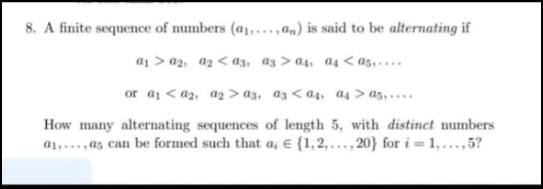 8 A finite sequence of numbers (a1 an ) | StudyX