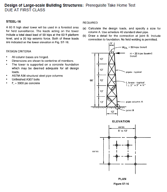 Design of Large scale Bullding Structures | StudyX