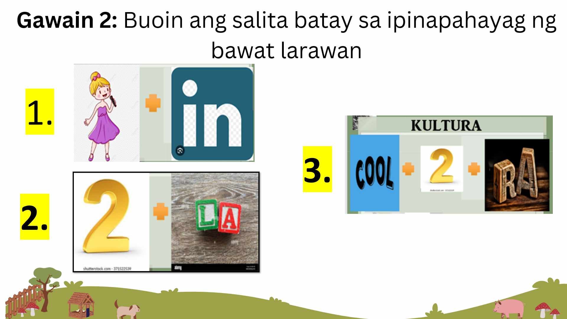 Gawain 2 Buoin ang salita batay sa | StudyX