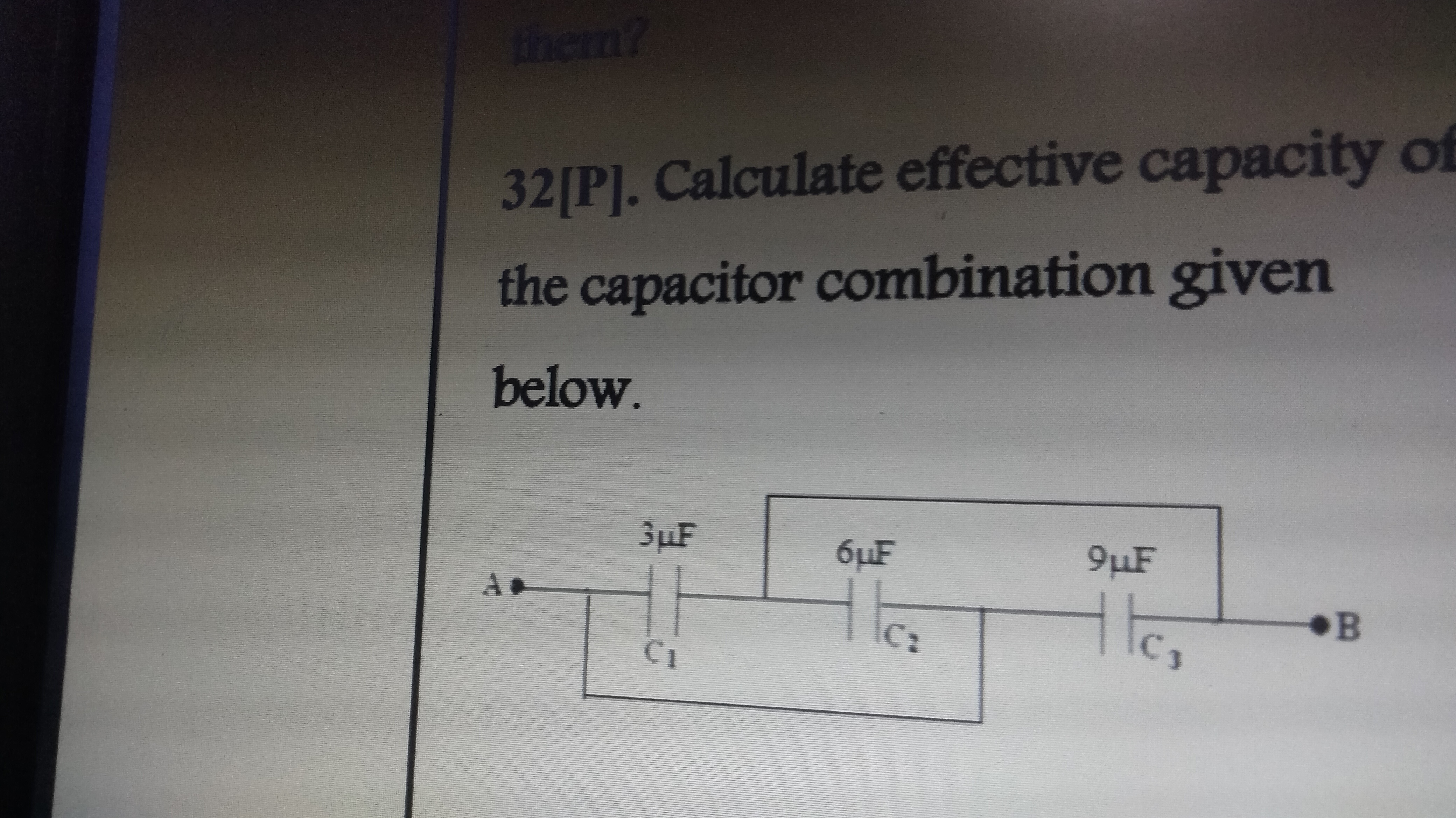 32P Calculate effective capacity o the | StudyX
