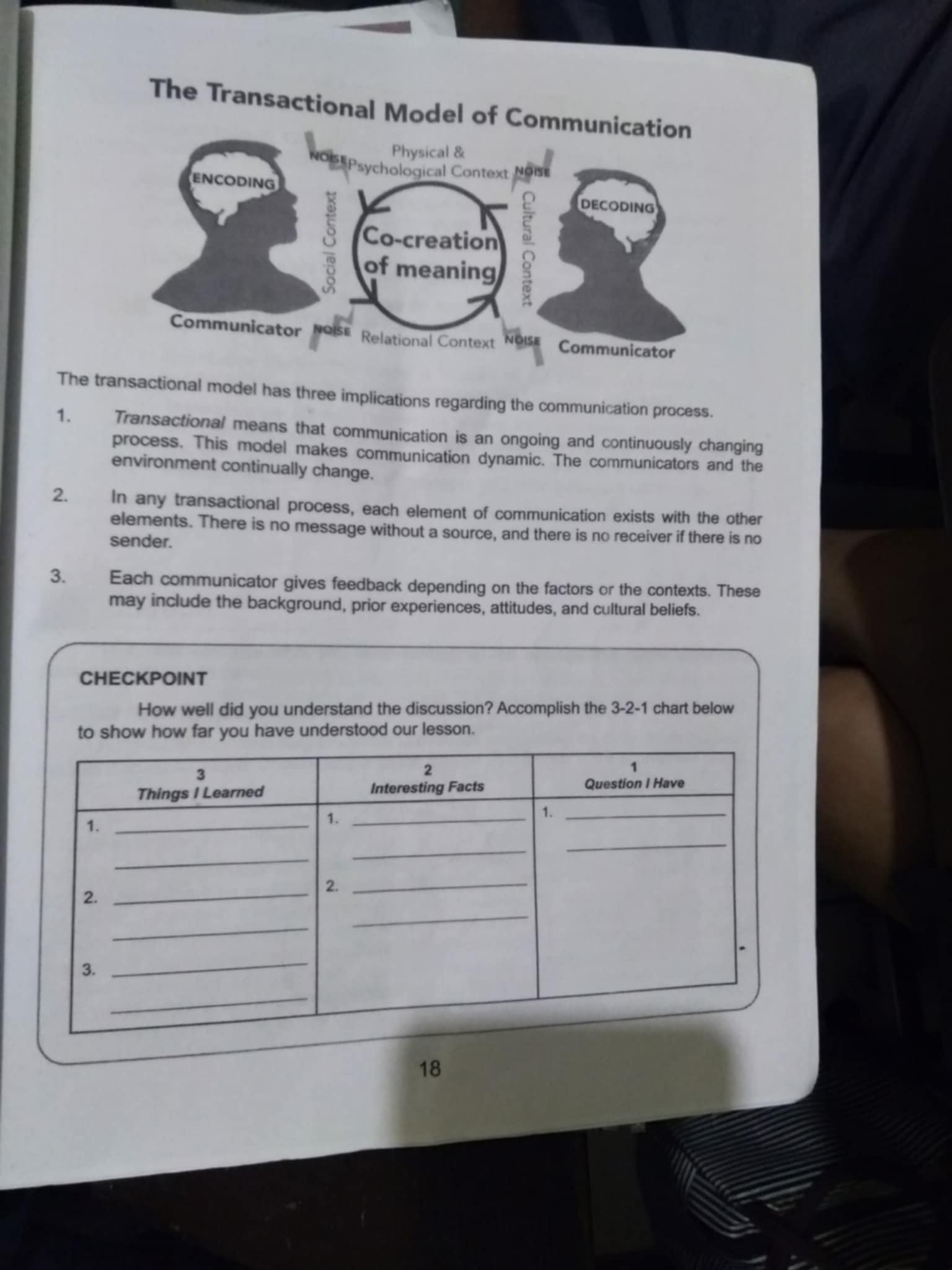 The Transactional Model of Communication | StudyX