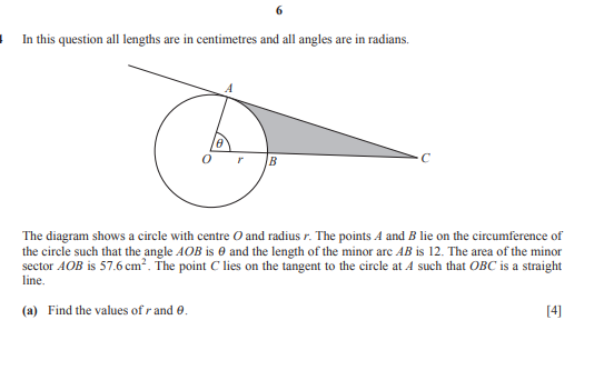 6 In this question all lengths are in | StudyX