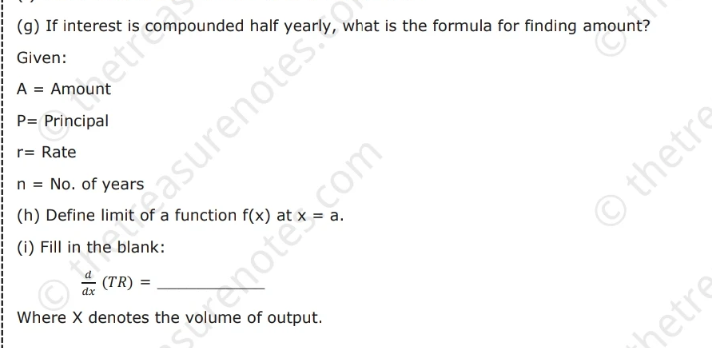 (g) If interest is compounded half yearly | StudyX