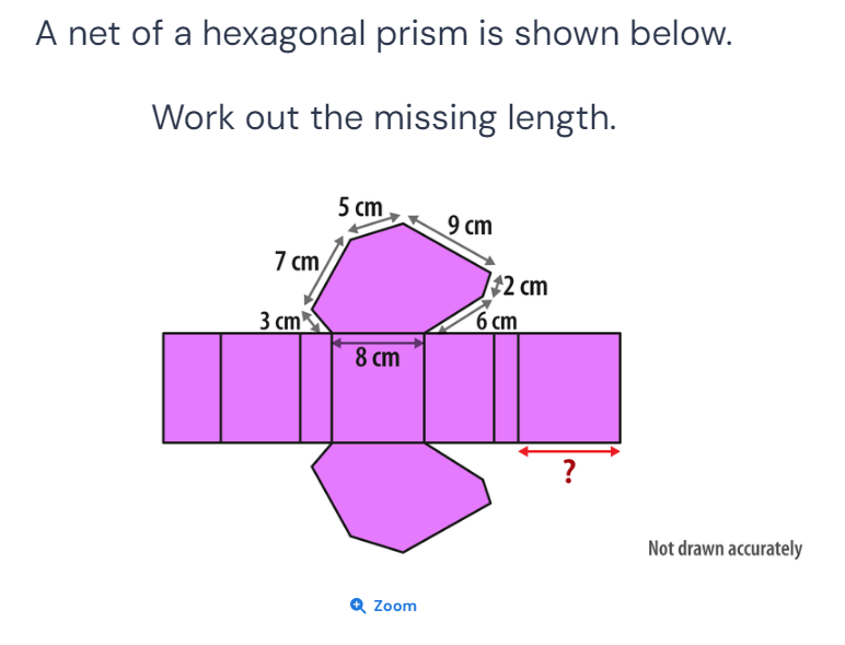 A net of a hexagonal prism is shown below | StudyX