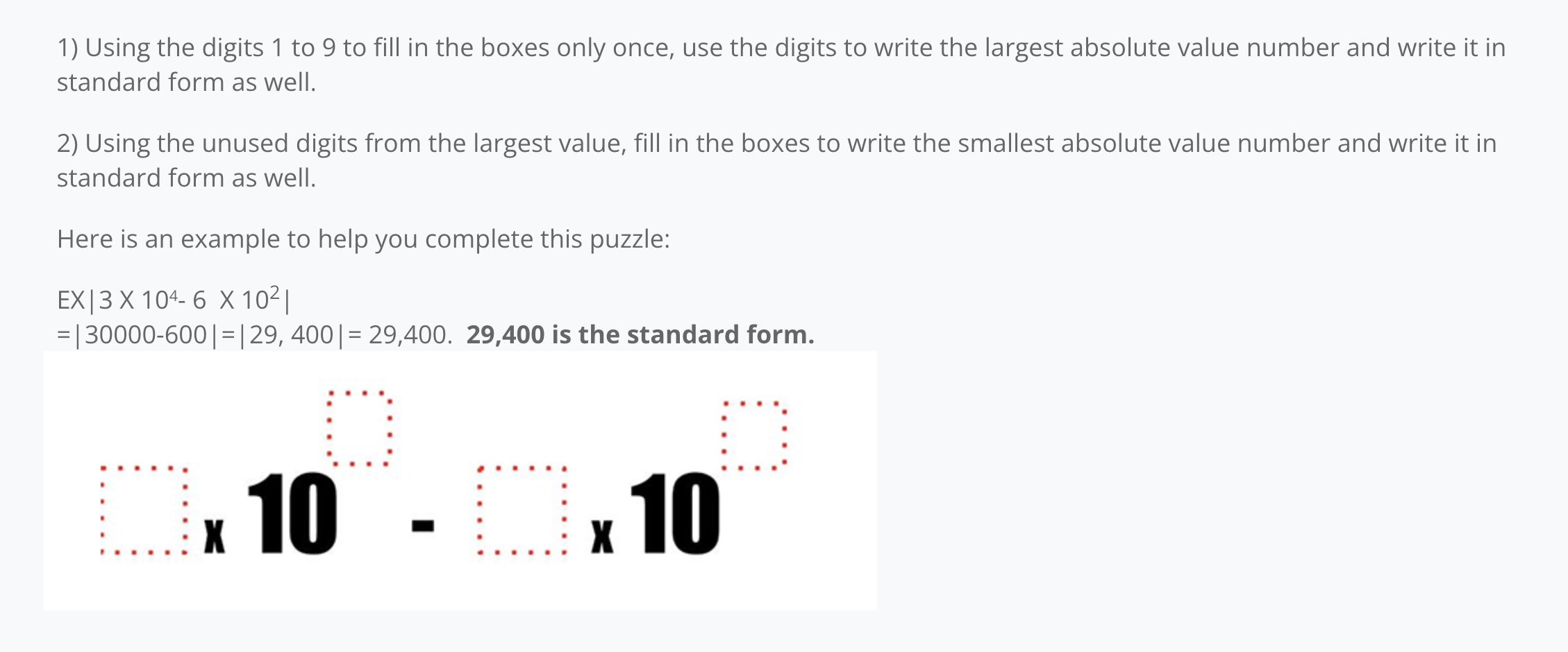 1) Using the digits 1 to 9 to fill in the | StudyX