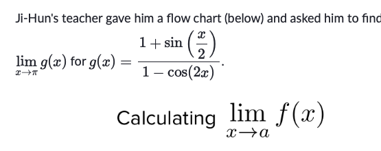 Ji-Huns teacher gave him a flow chart | StudyX