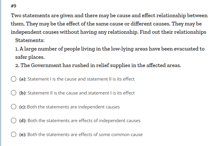 9 Two statements are given and there may be | StudyX