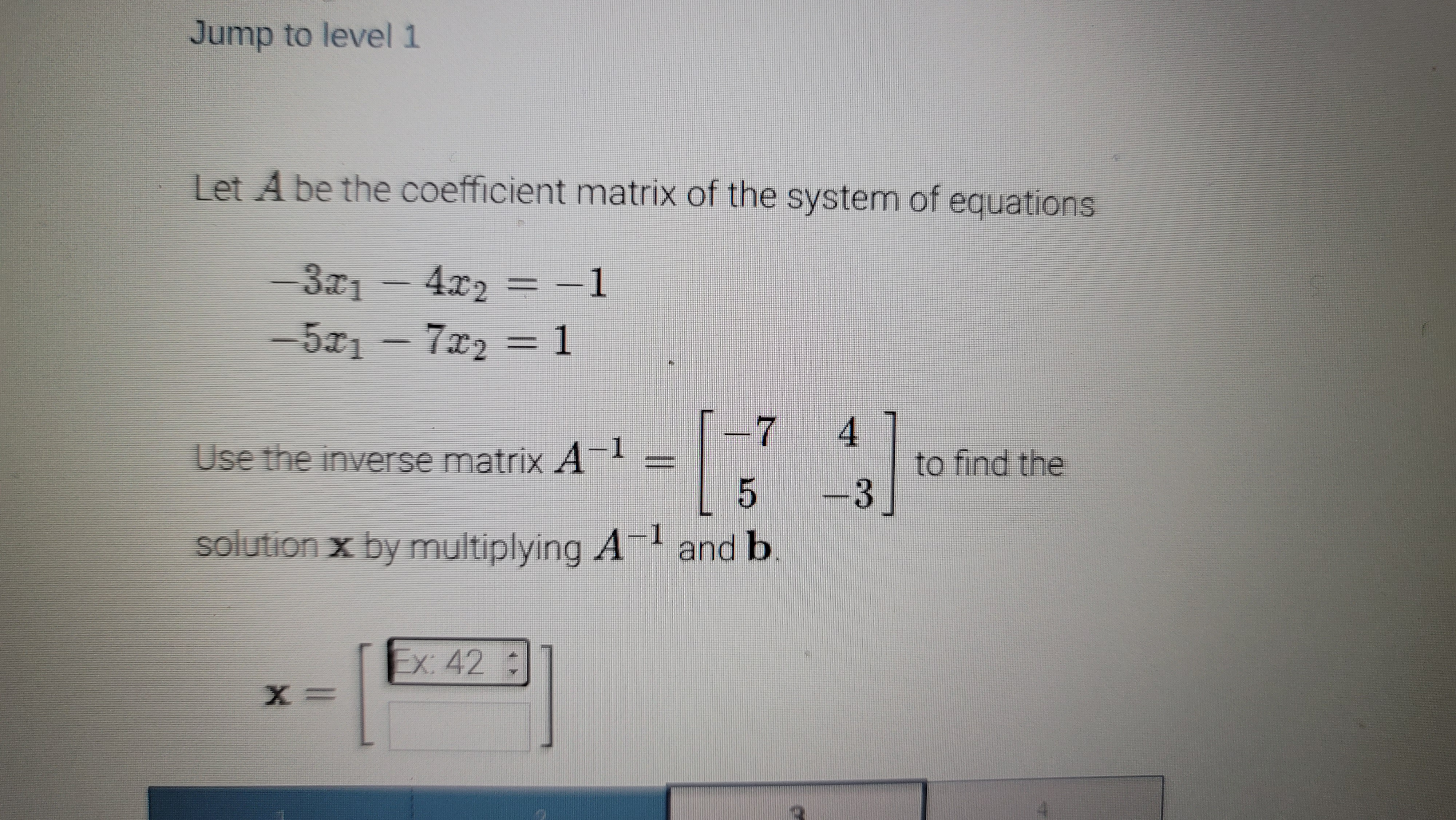 Jump to level 1 Let A be the coefficient | StudyX