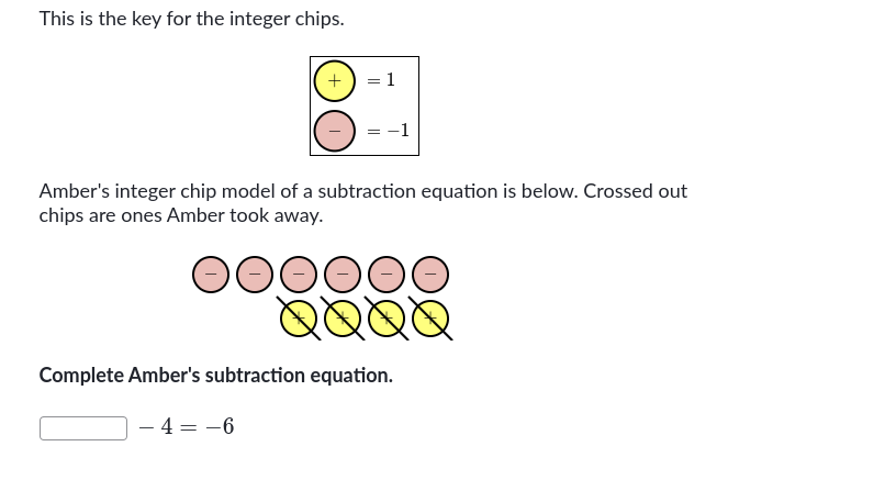 This is the key for the integer chips | StudyX
