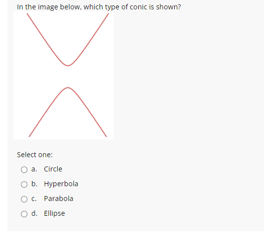 In the image below which type of conic is | StudyX