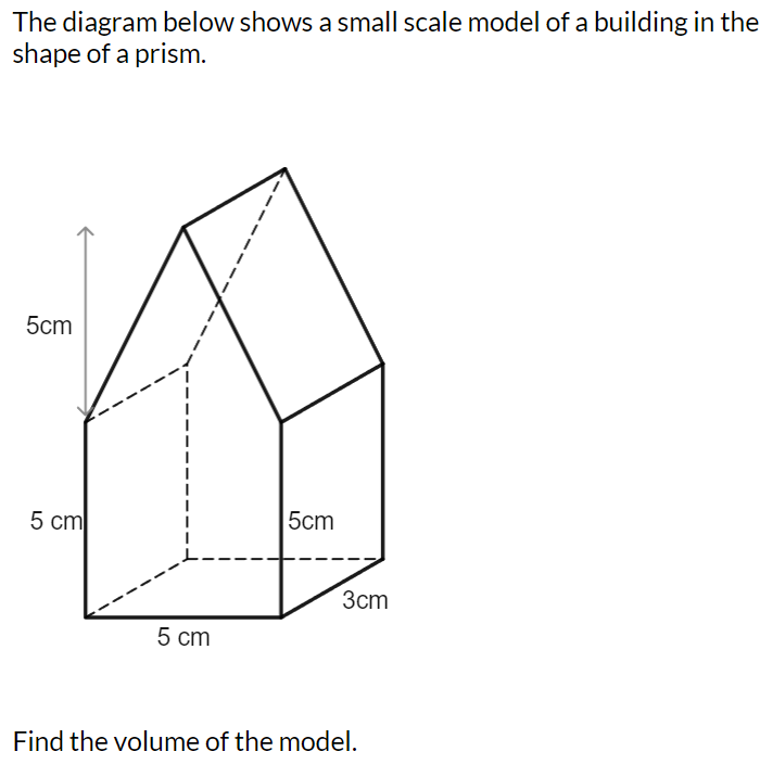 The diagram below shows a small scale model | StudyX