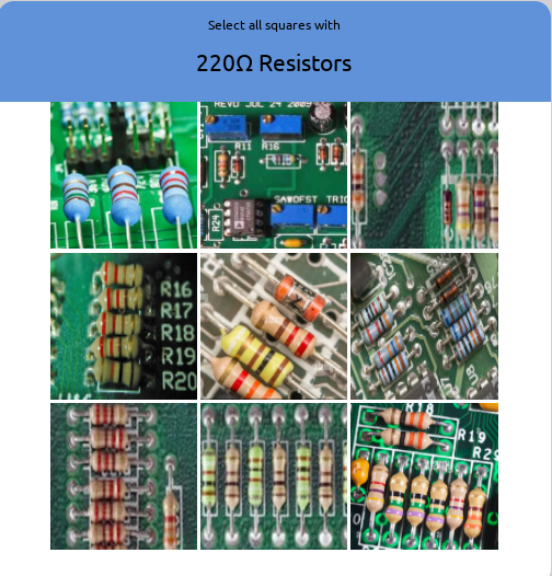 Select all squares with 220 Resistors | StudyX