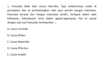 1 Pancasila tidak lahir secara tiba-tiba | StudyX