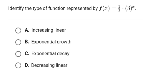 Identify the type of function represented | StudyX