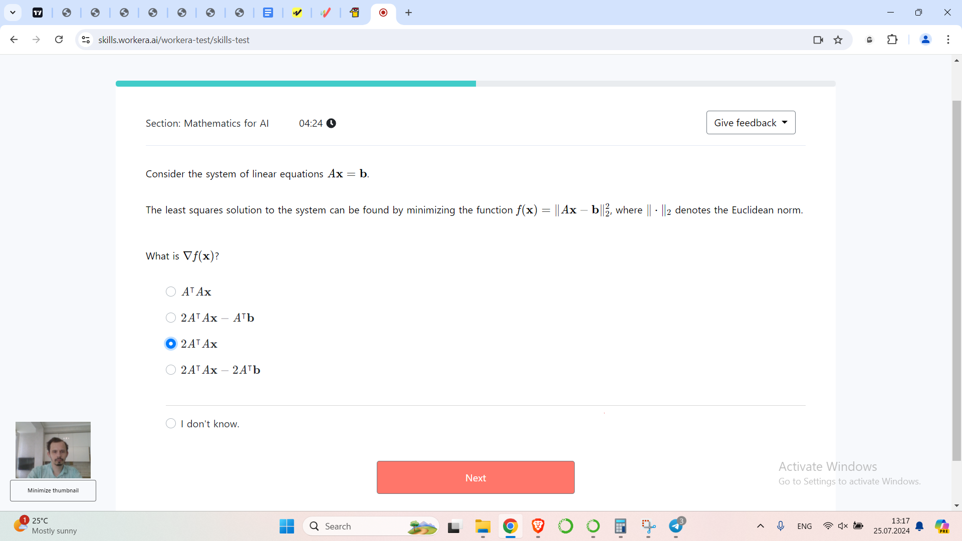 skillsworkeraai/workera-test/skills-test | StudyX