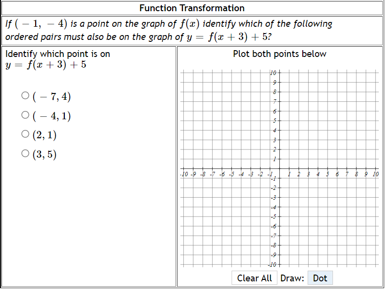 Function Transformation If (-1-4) is a | StudyX