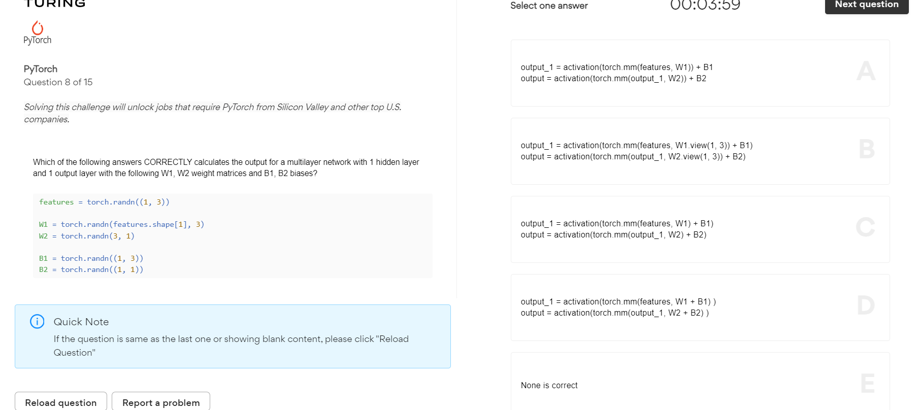 Select one answer 000359 Next question | StudyX