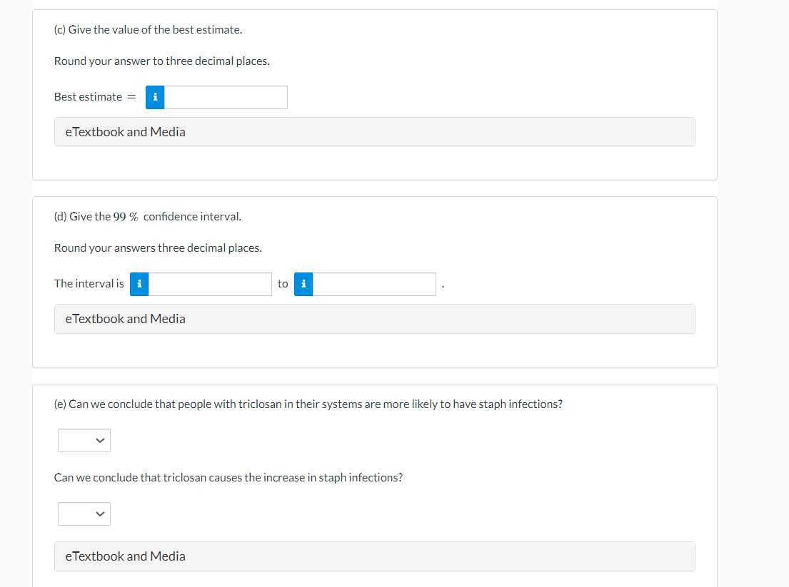 (c) Give the value of the best estimate | StudyX