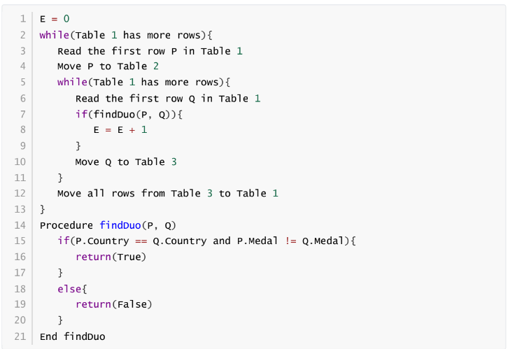 The following pseudocode is executed using | StudyX