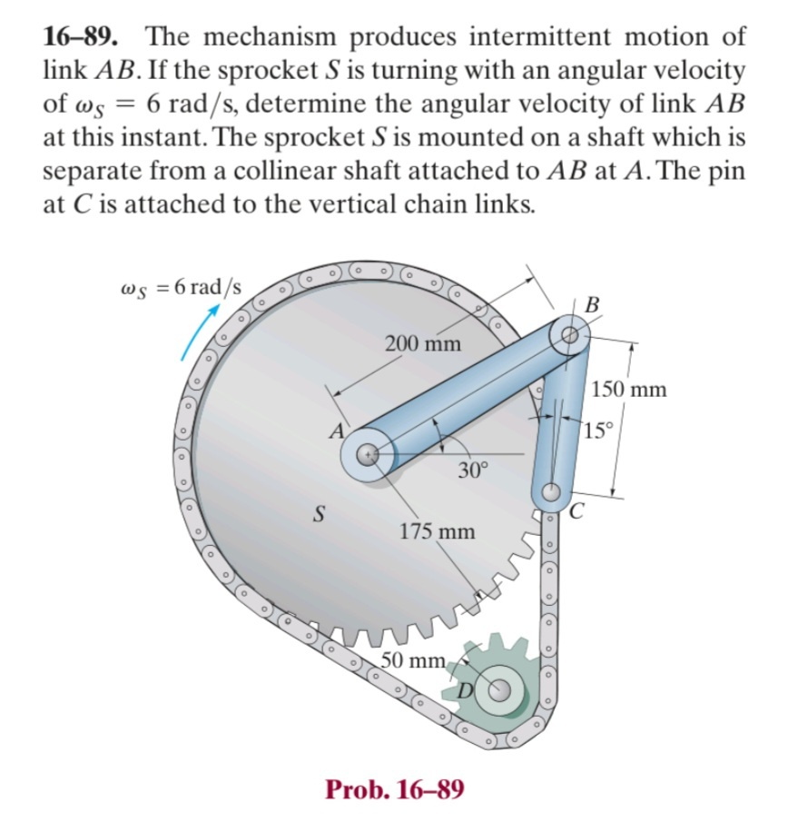 16-89 The mechanism produces intermittent | StudyX