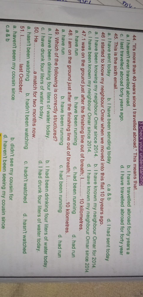 44 Its more than 40 years since I travelled | StudyX