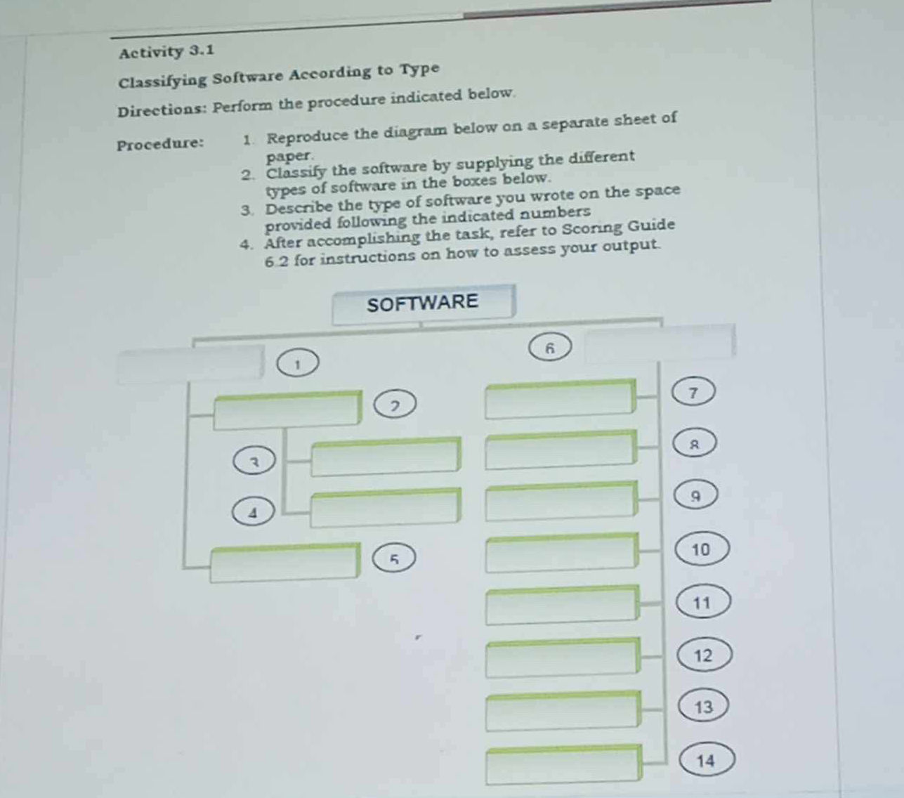 Activity 31 Classifying Software According | StudyX