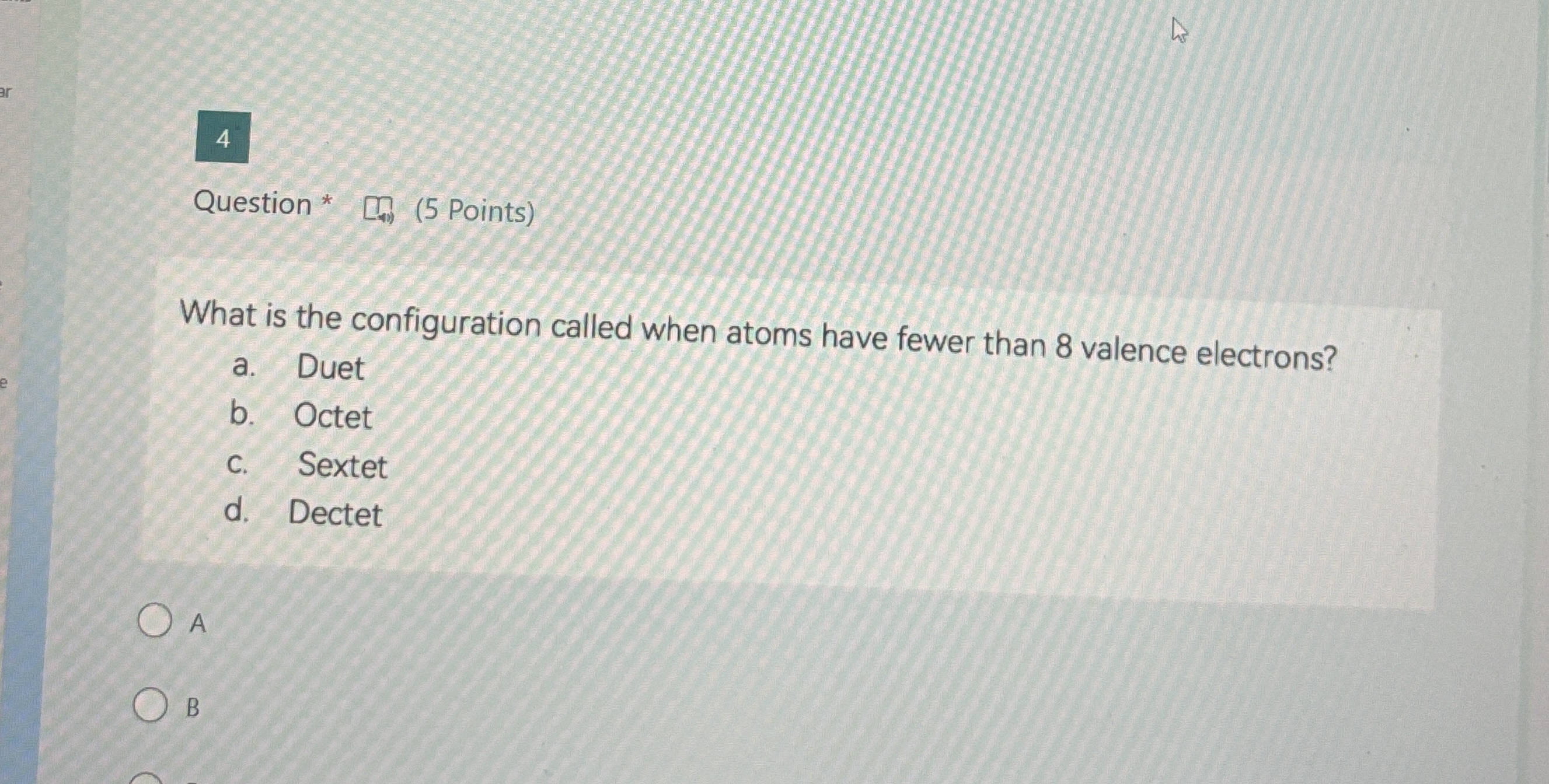 What is the configuration called when atoms | StudyX