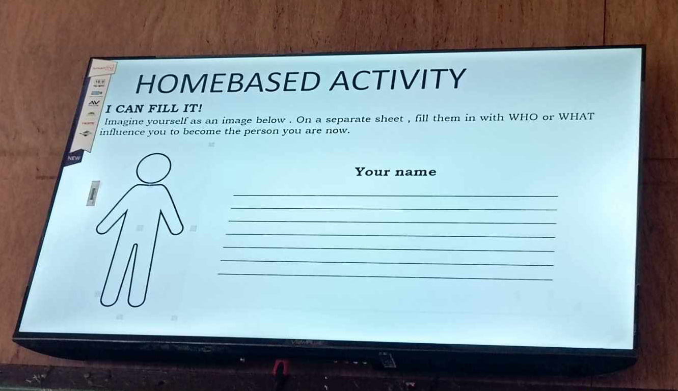 HOMEBASED ACTIVITY I CAN FILL IT Imagine | StudyX