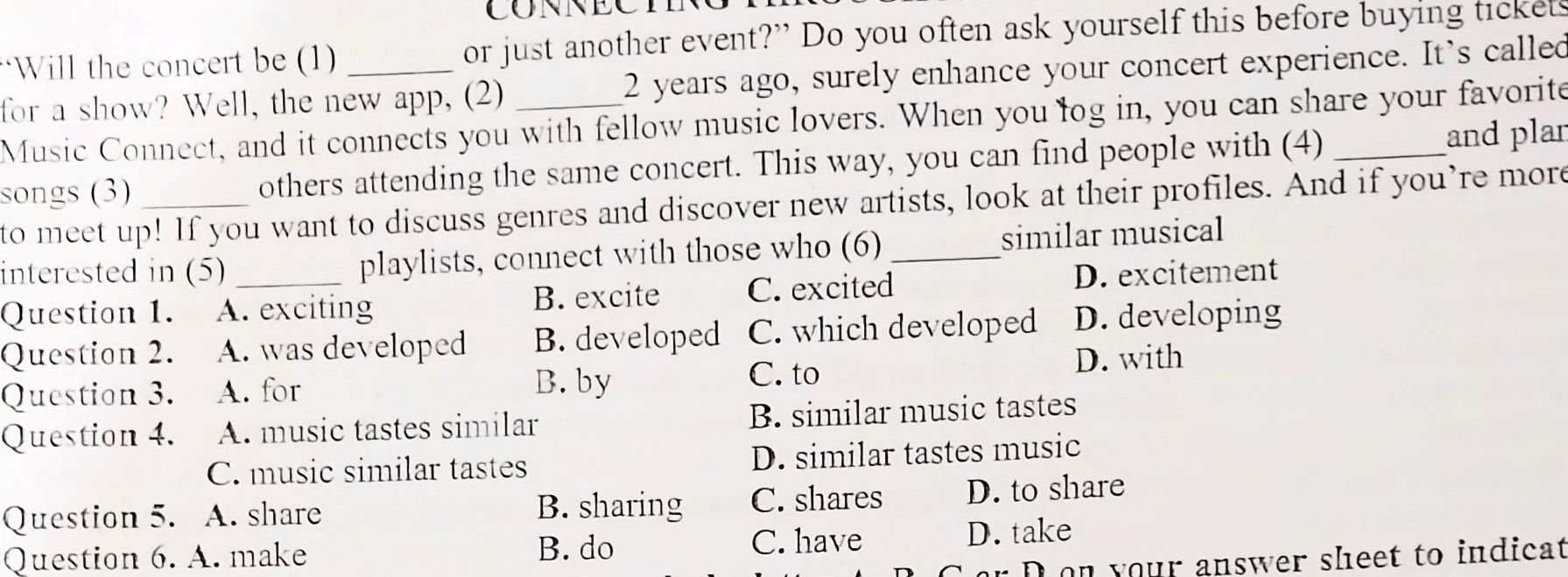 Will the concert be (1)or just another event | StudyX