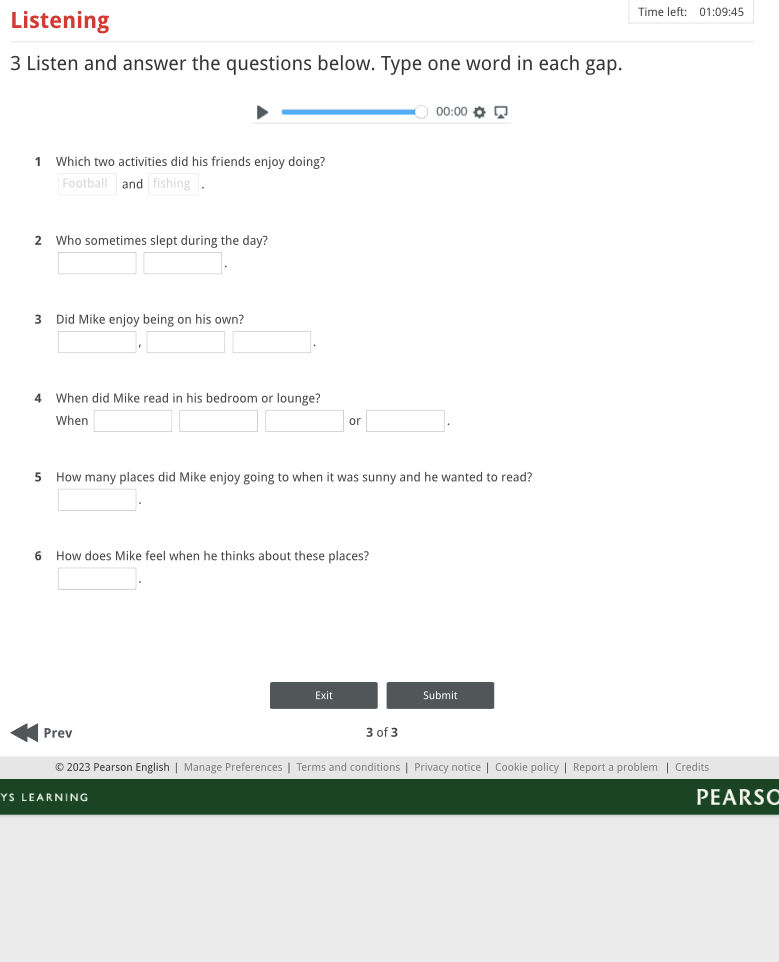 Listening3 Listen and answer the questions | StudyX