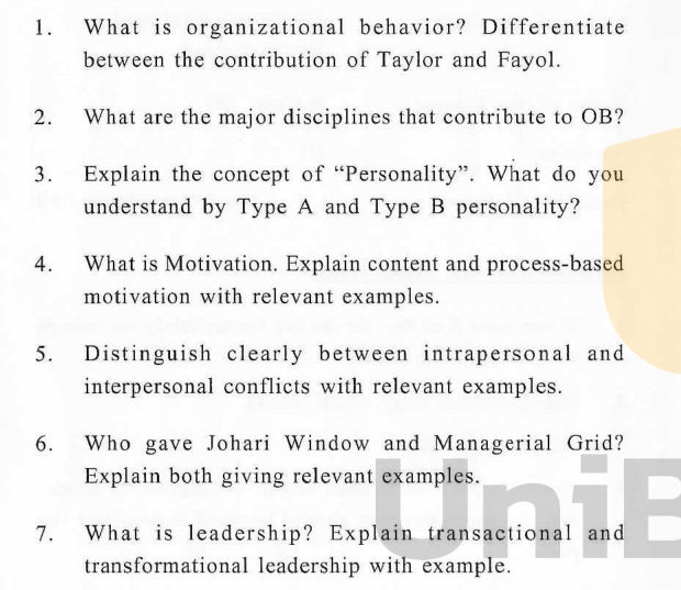 1 What is organizational behavior | StudyX