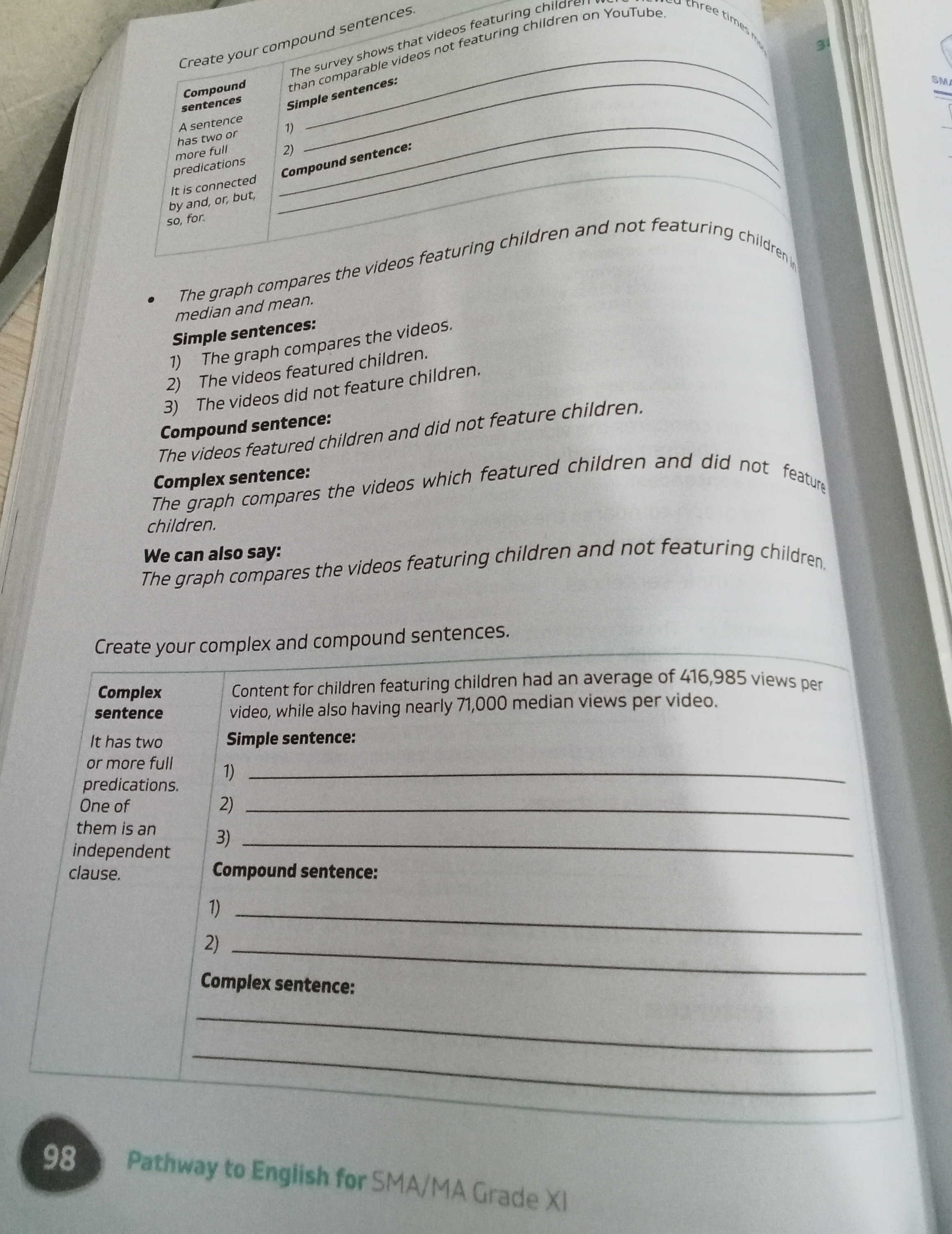 Create your compound sentencesThe survey | StudyX