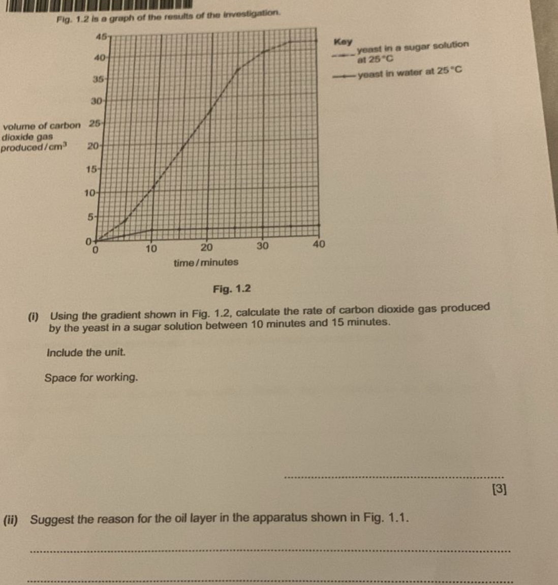 (i) Using the gradient shown in Fig 12 | StudyX