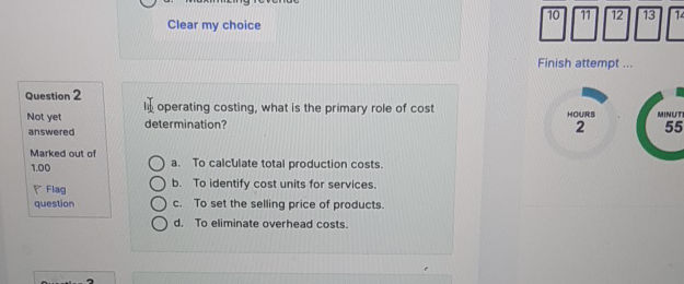 In operating costing what is the primary | StudyX