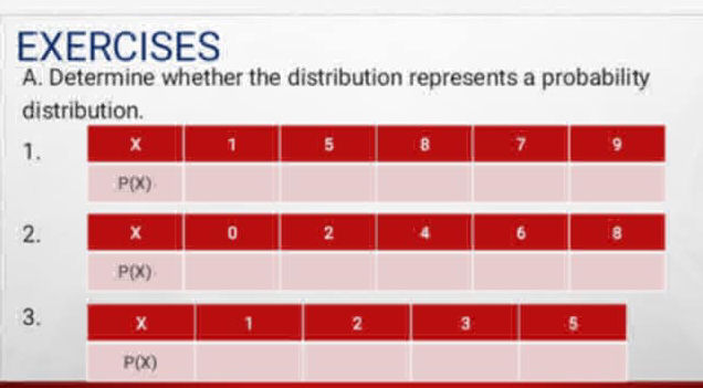 EXERCISES A Determine whether the | StudyX