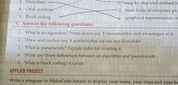 V Answer the following questions 1 What is | StudyX