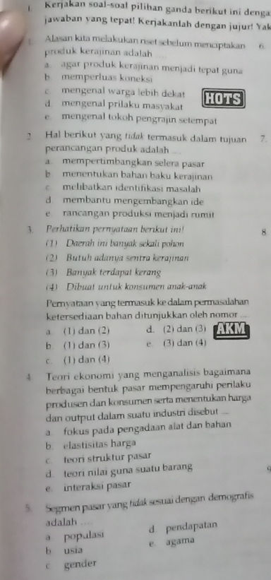 2 Kerjakan soal-soal pilihan ganda berikut | StudyX