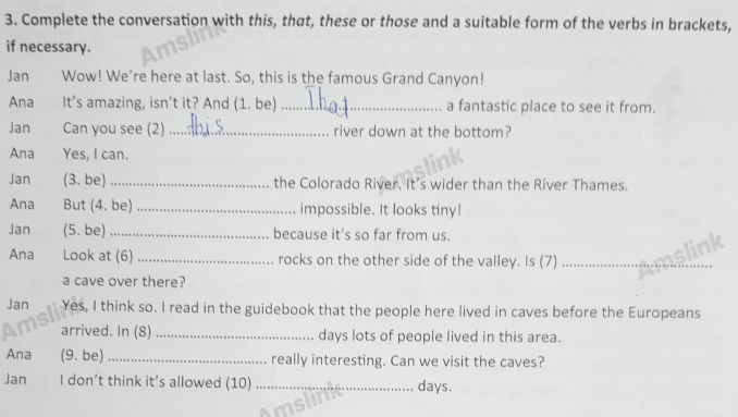 3 Complete the conversation with this that | StudyX
