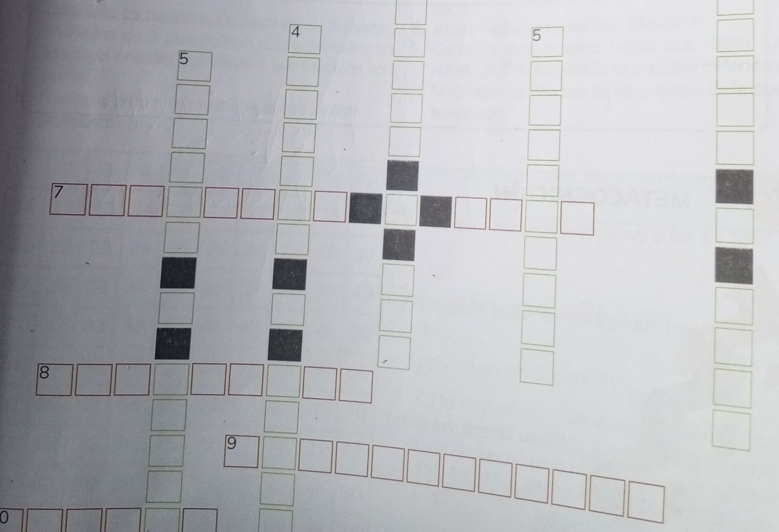 This is a crossword puzzle The image shows a | StudyX