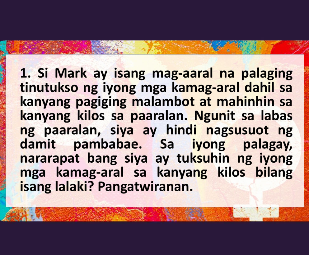 1 Si Mark ay isang mag-aaral na palaging | StudyX