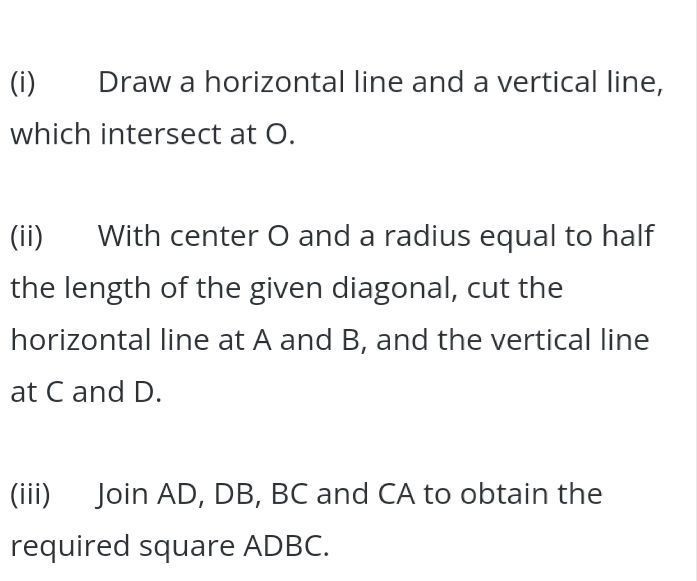 (i) Draw a horizontal line and a vertical | StudyX