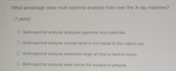 What advantage does multi-spectral analysis